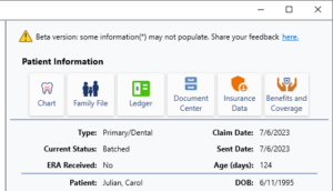 Using the Dentrix Claims Manager to Interact with Other Patient Modules ...