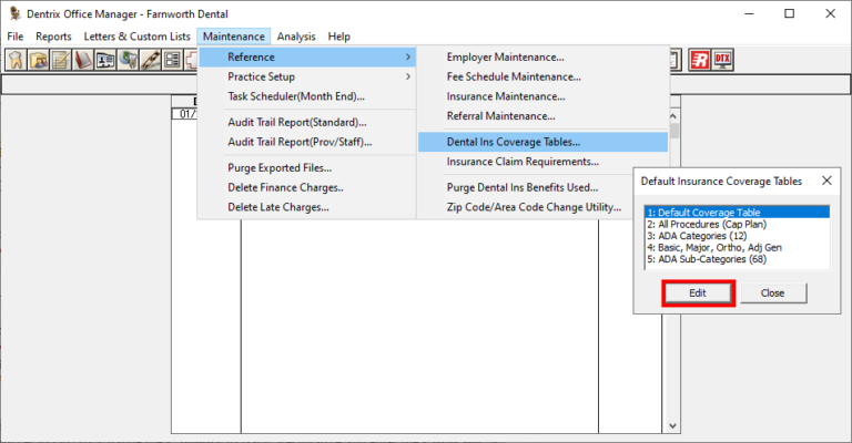 Customizing Coverage Tables in Dentrix – Dentrix Magazine