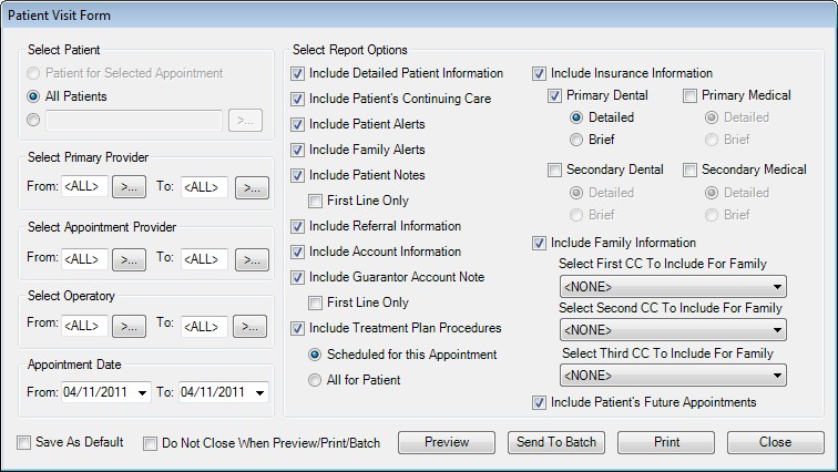 Customizable Patient Visit Forms – Dentrix Magazine