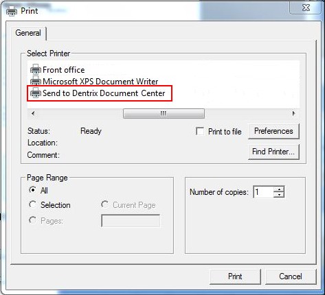 Printing to the Dentrix Document Center – Dentrix Magazine