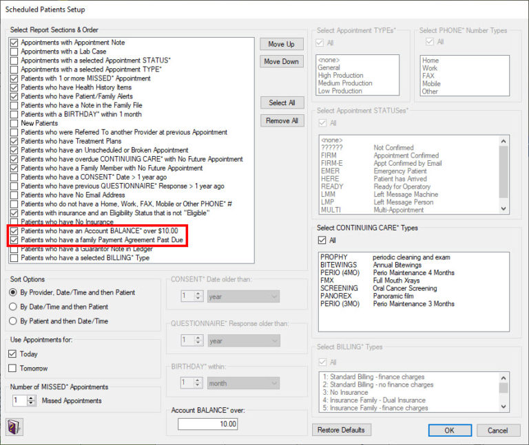 Common Dentrix Lists Every Office Should Use – Dentrix Magazine